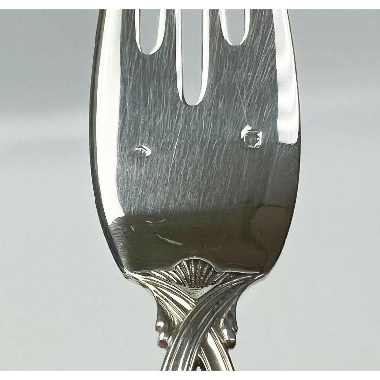 Set of 6 Puiforcat French Sterling Silver Salad or Luncheon Forks in ...