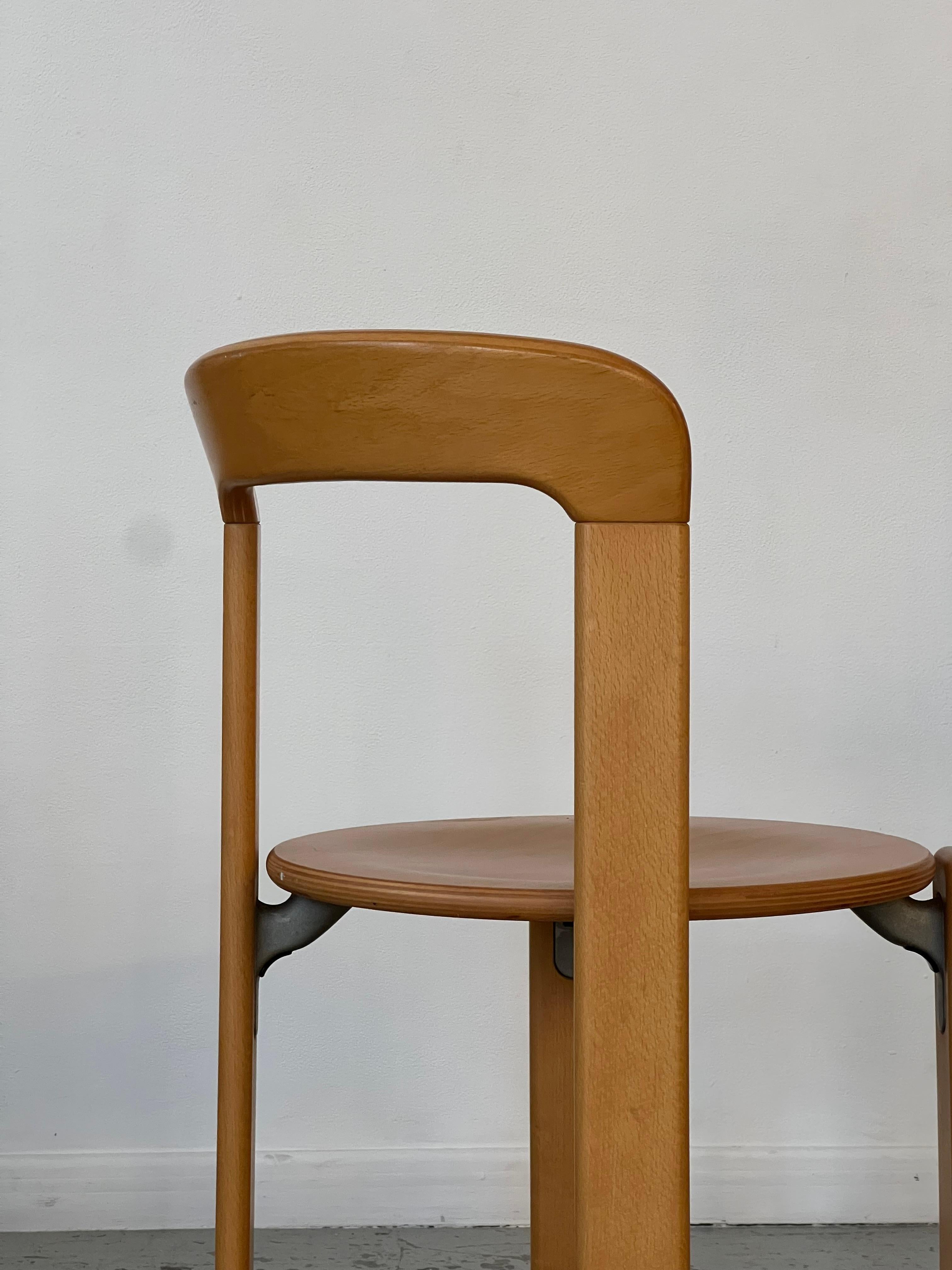 Set of 6 Ray chairs by Bruno Ray for Dietiker AG Switzerland 1971 For ...