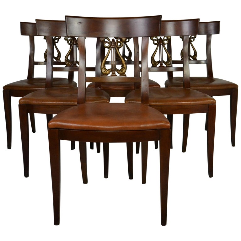Set of 6 Regency Style Dining Chairs at 1stDibs