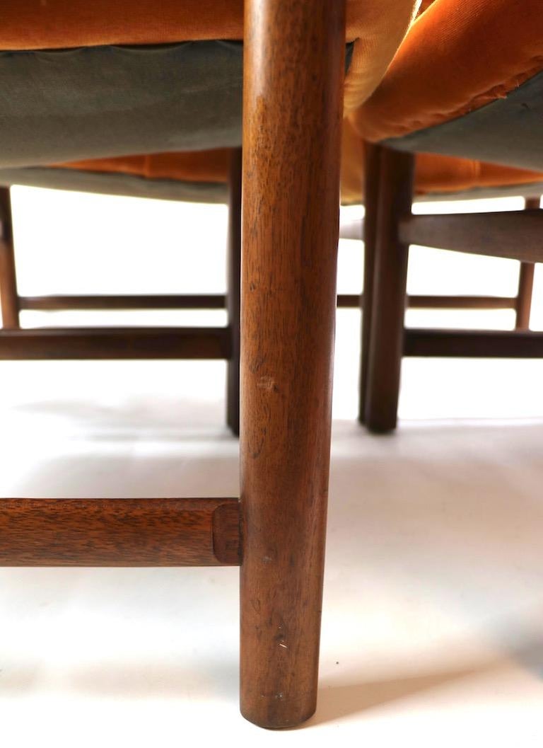 Set of 6 Rosewood Frame Dining Chairs by Founders Furniture Co. For ...