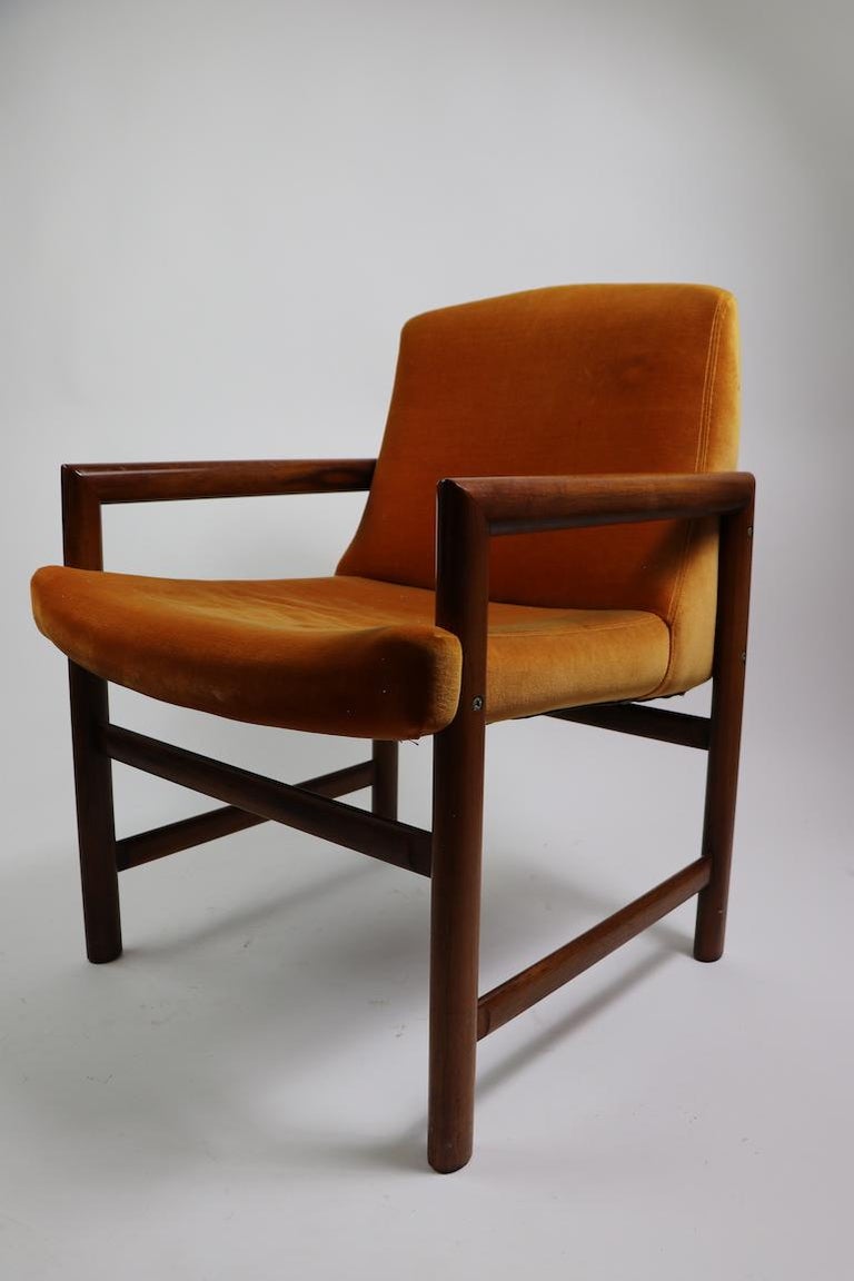 Set of 6 Rosewood Frame Dining Chairs by Founders Furniture Co. For ...