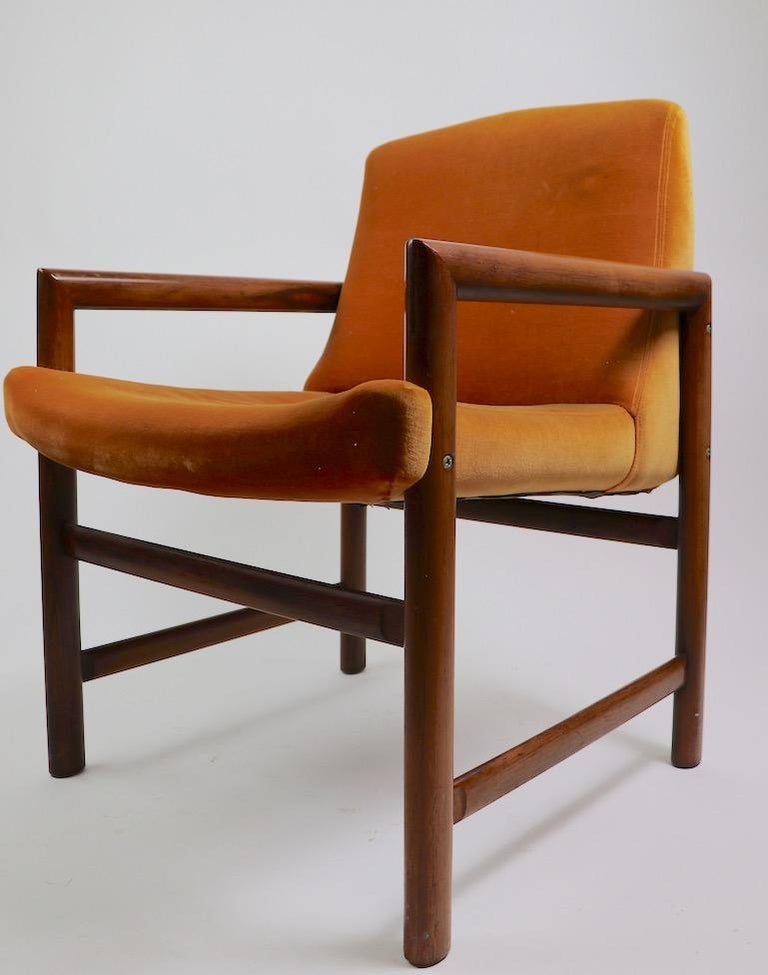 Set of 6 Rosewood Frame Dining Chairs by Founders Furniture Co. For ...