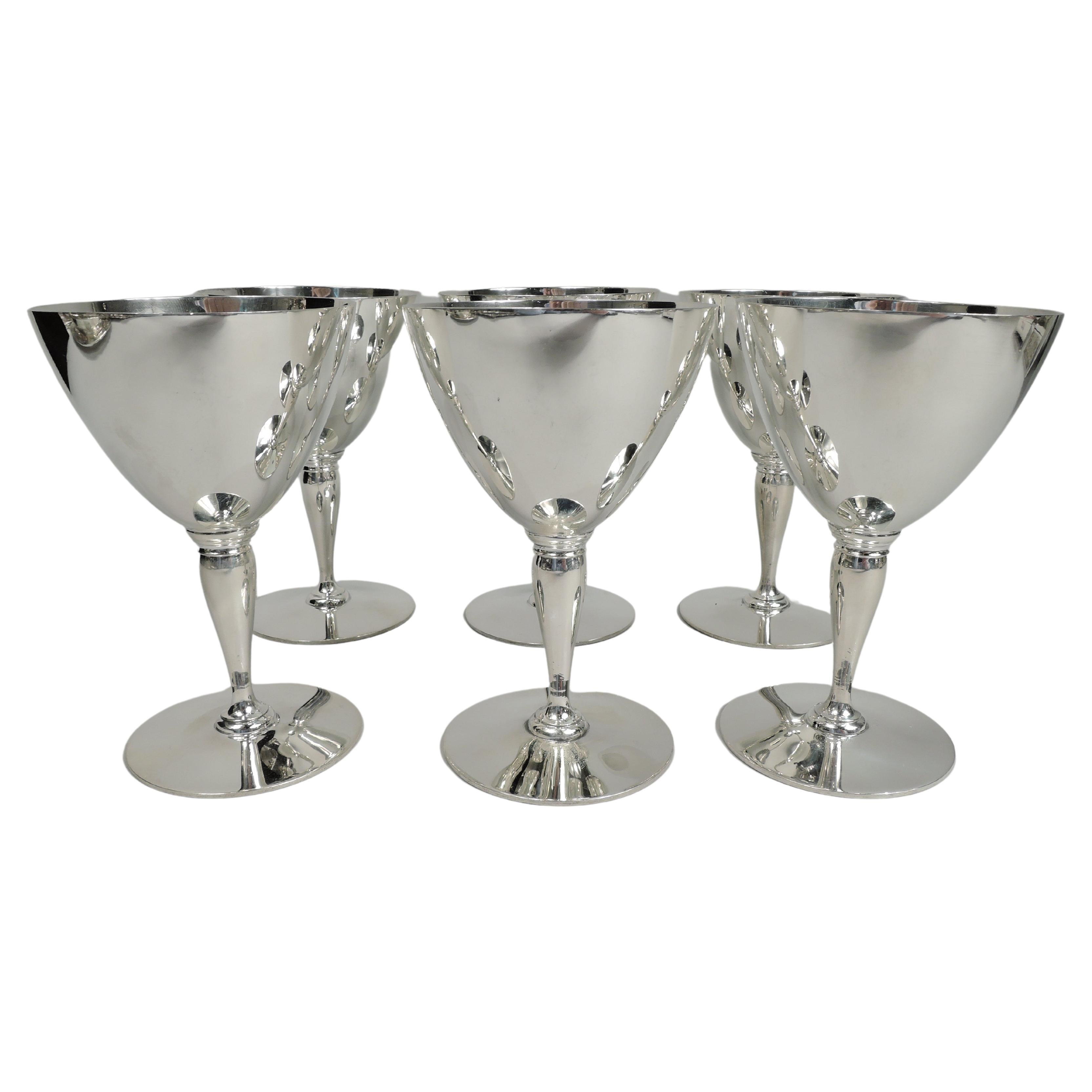 Tiffany and Co. Makers Sterling Bar Set in the Bamboo Pattern circa ...