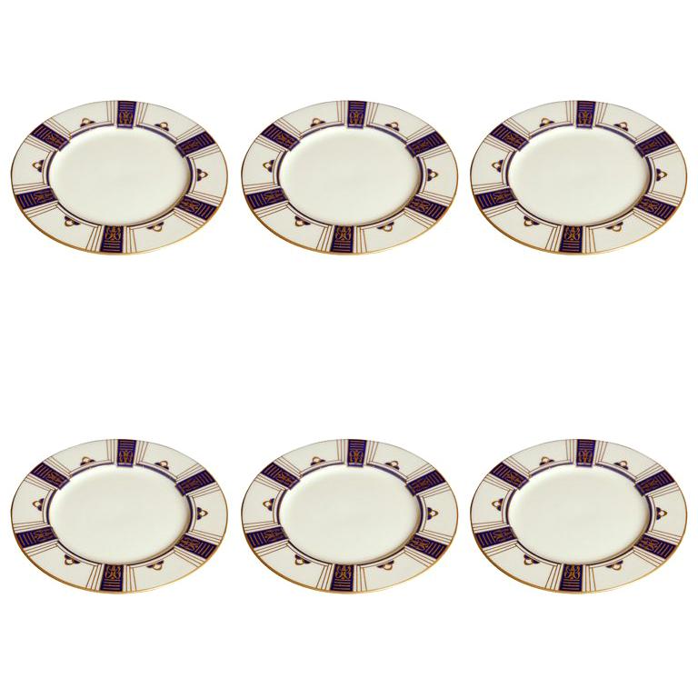 Set of 6 Tiffany Dinner Plates For Sale at 1stDibs