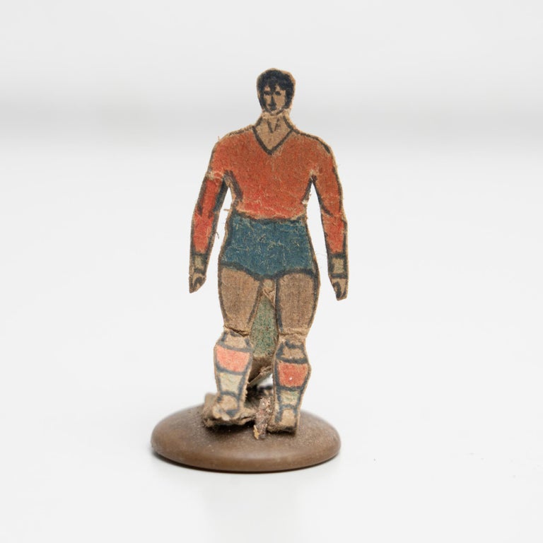 Set of 6 Traditional Antique Button Soccer Game Figures, circa 1950 For ...