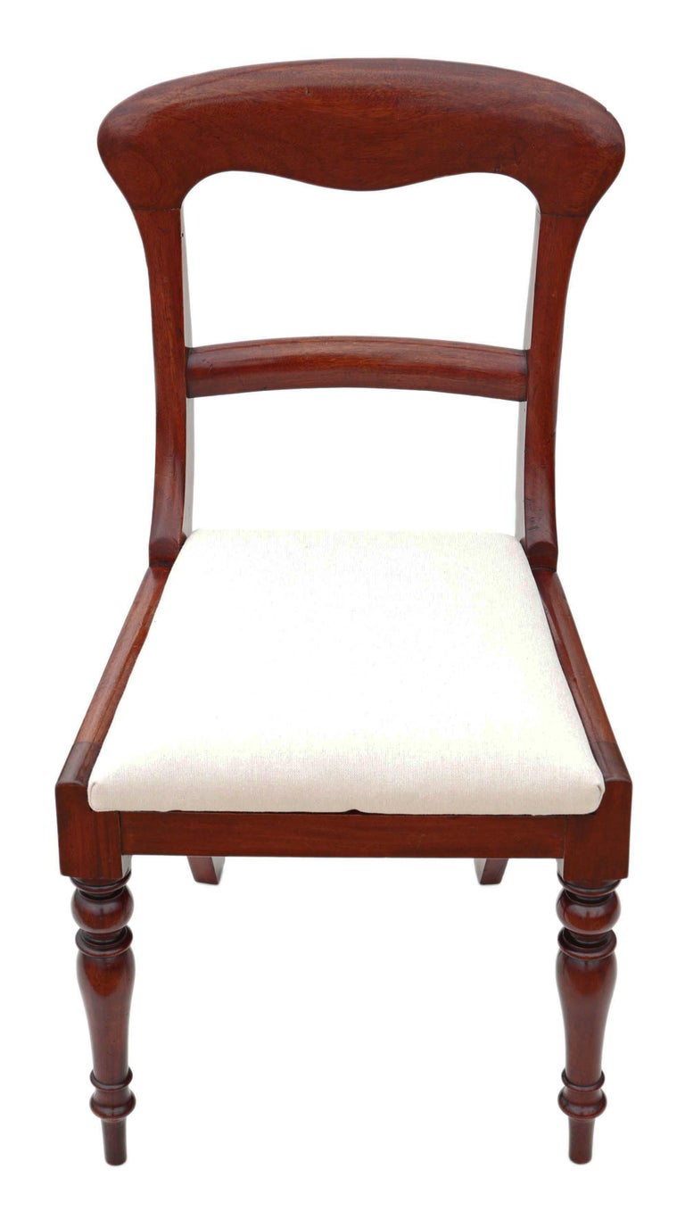Set of 6 Victorian Mahogany Dining Chairs, circa 1850 at 1stDibs