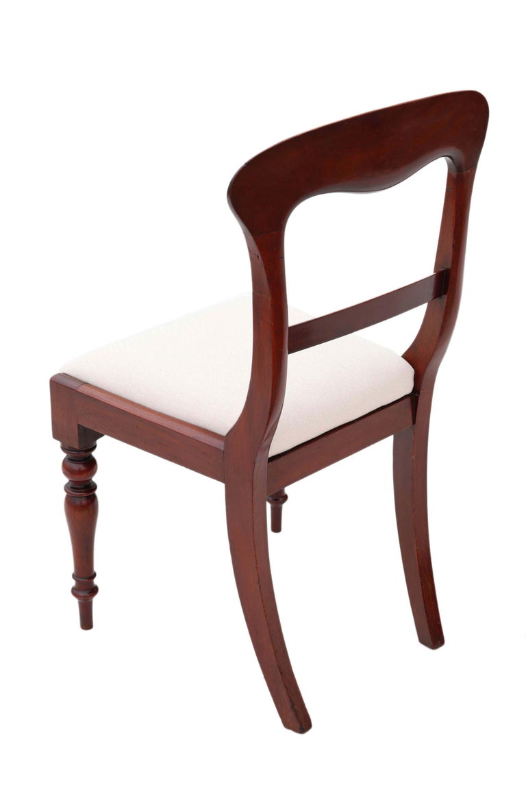Set of 6 Victorian Mahogany Dining Chairs, circa 1850 at 1stDibs