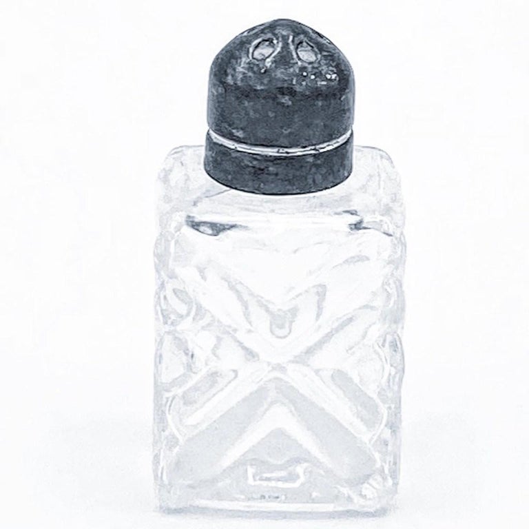 Set of 6 Vintage Crystal Salt and Pepper Shakers For Sale at 1stDibs