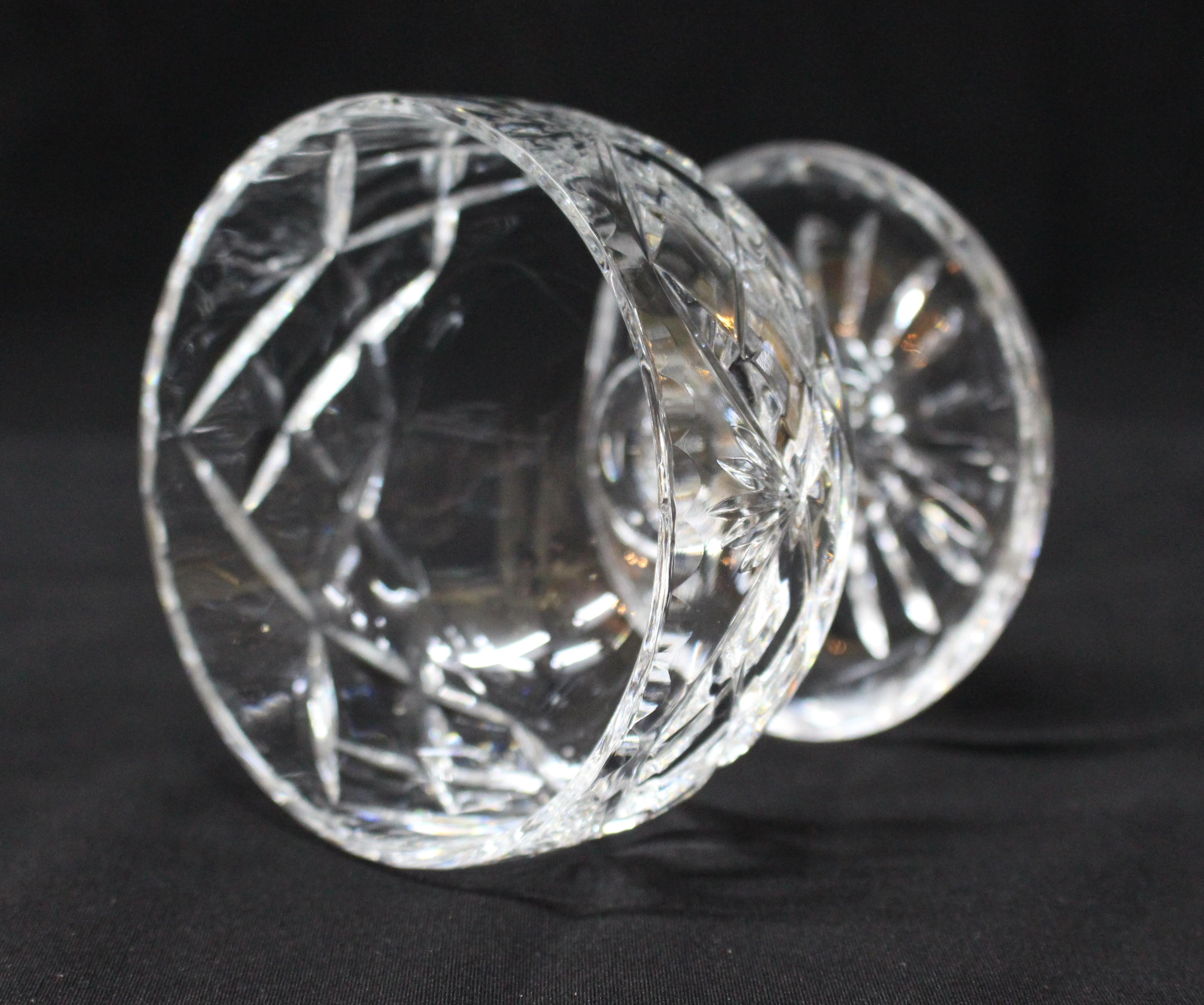 Set of 6 Vintage Cut Glass Crystal Sundae Dishes For Sale at 1stDibs