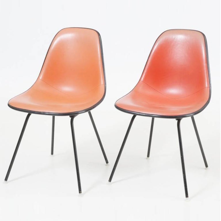 Set of 6 Vintage Mid-Century Modern Multi-Colored Herman Miller Shell ...