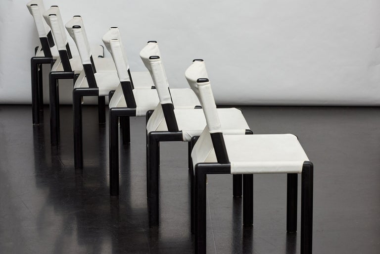 Set of 6 Vintage Safari Dining Chairs at 1stDibs