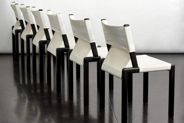 Set of 6 Vintage Safari Dining Chairs at 1stDibs