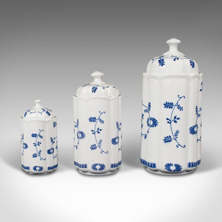 Set of 6 Vintage Storage Jars, German, Ceramic, Kitchen Canister, circa ...