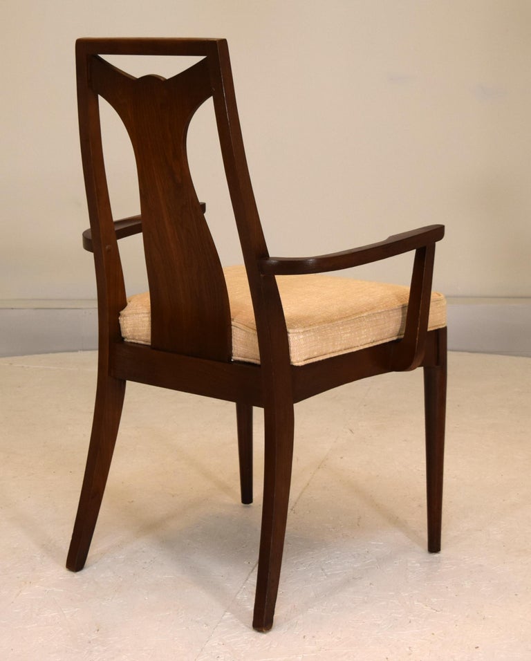Set of 6 Walnut Dining Chairs at 1stDibs | walnut dining chairs set of 6