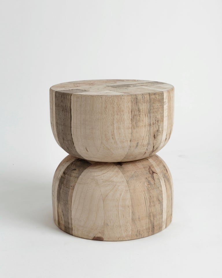 Set of 6 Wood Neru Stools by Rebeca Cors For Sale at 1stDibs