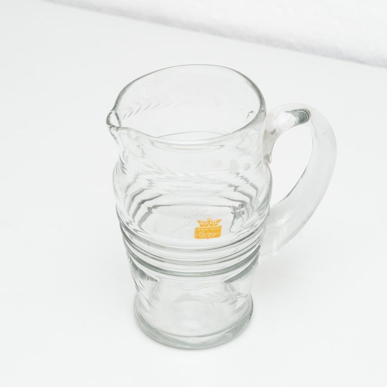 Set of 7 Antique Spanish Water Glasses and Jar, circa 1950 For Sale at ...