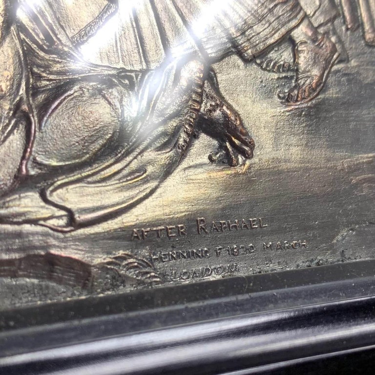 Set of 7 Framed Silver Plate Depictions of the Raphael Cartoons After ...