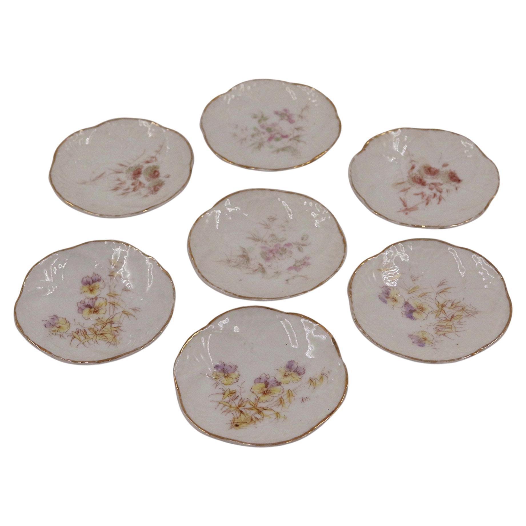 Set of Six Tiffany and Co. Gold Rimmed French Plates at 1stDibs