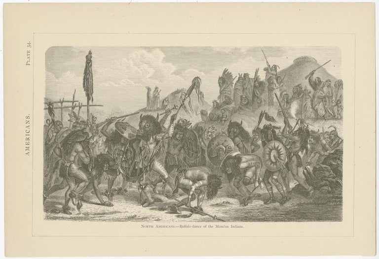 Set of 8 Antique Prints of Various Scenes, Figures and Objects of North ...