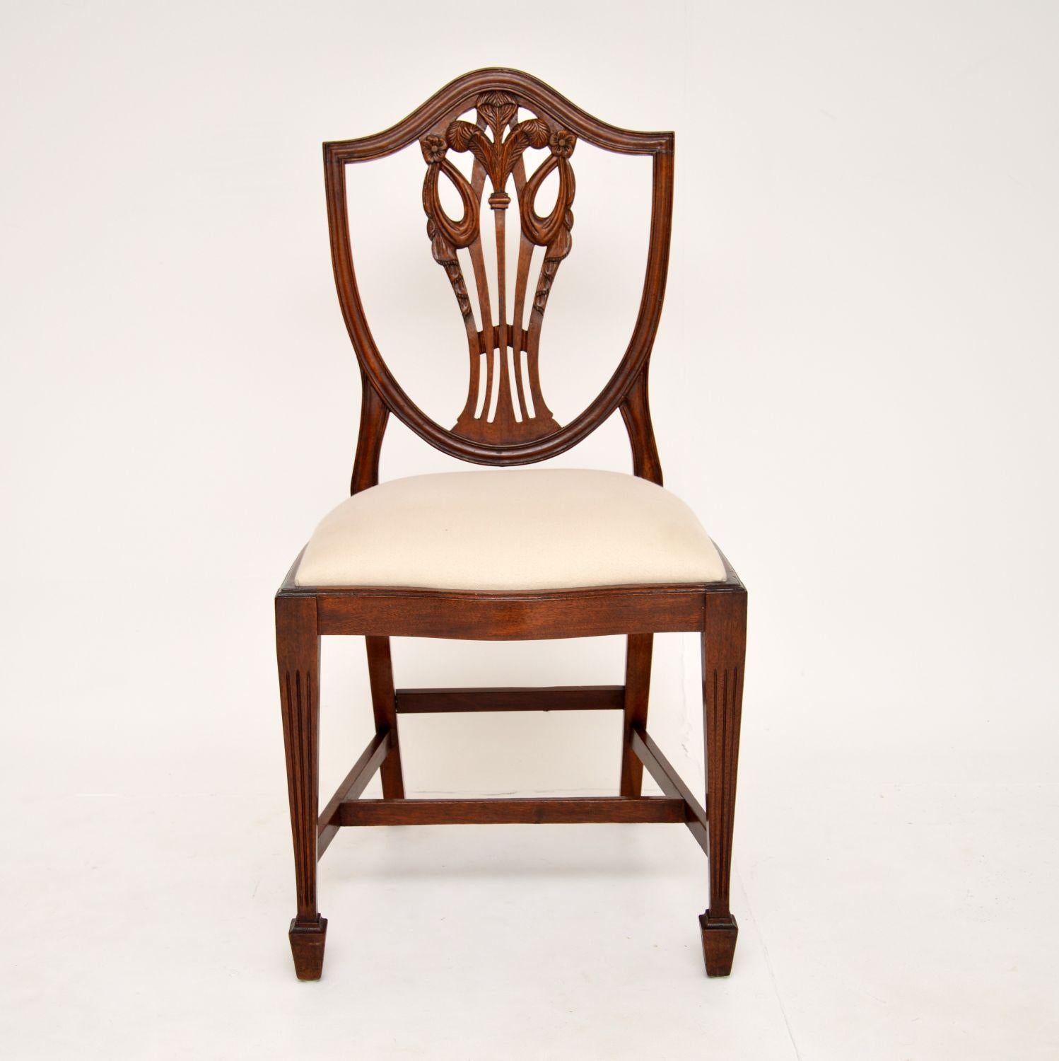 Set of 8 Antique Sheraton Style Dining Chairs at 1stDibs | antique ...