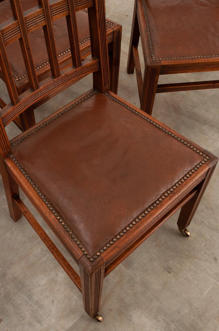 Set of 8 Arts and Crafts Dining Chairs For Sale at 1stDibs