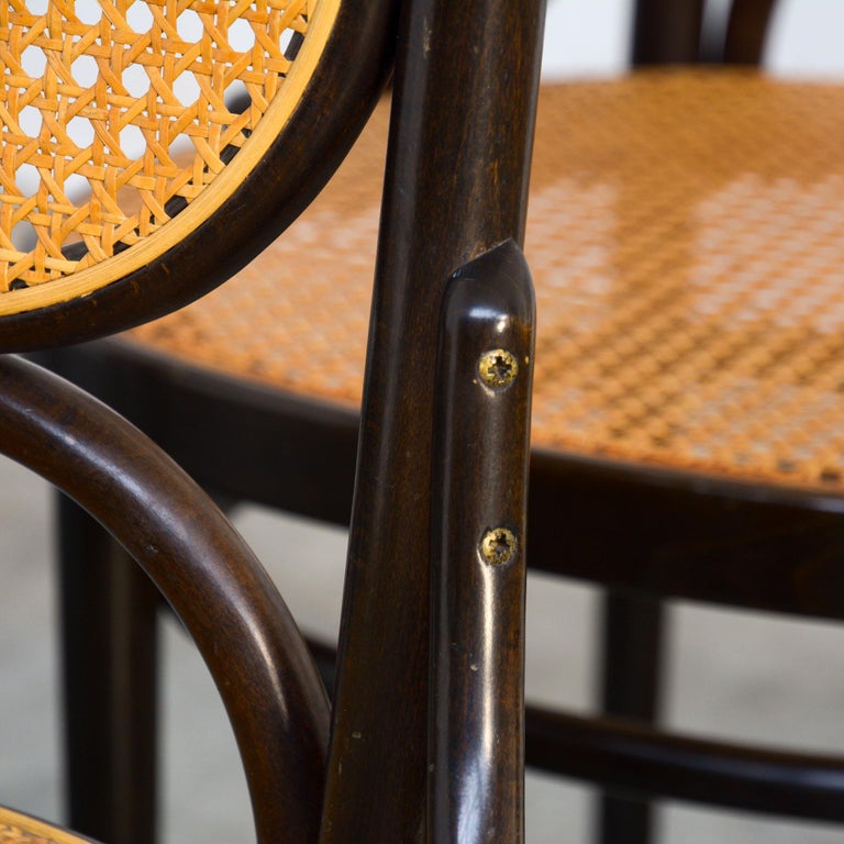 Set of 8 Bentwood Dining Chairs, Thonet Mod. 207R - Long John at ...