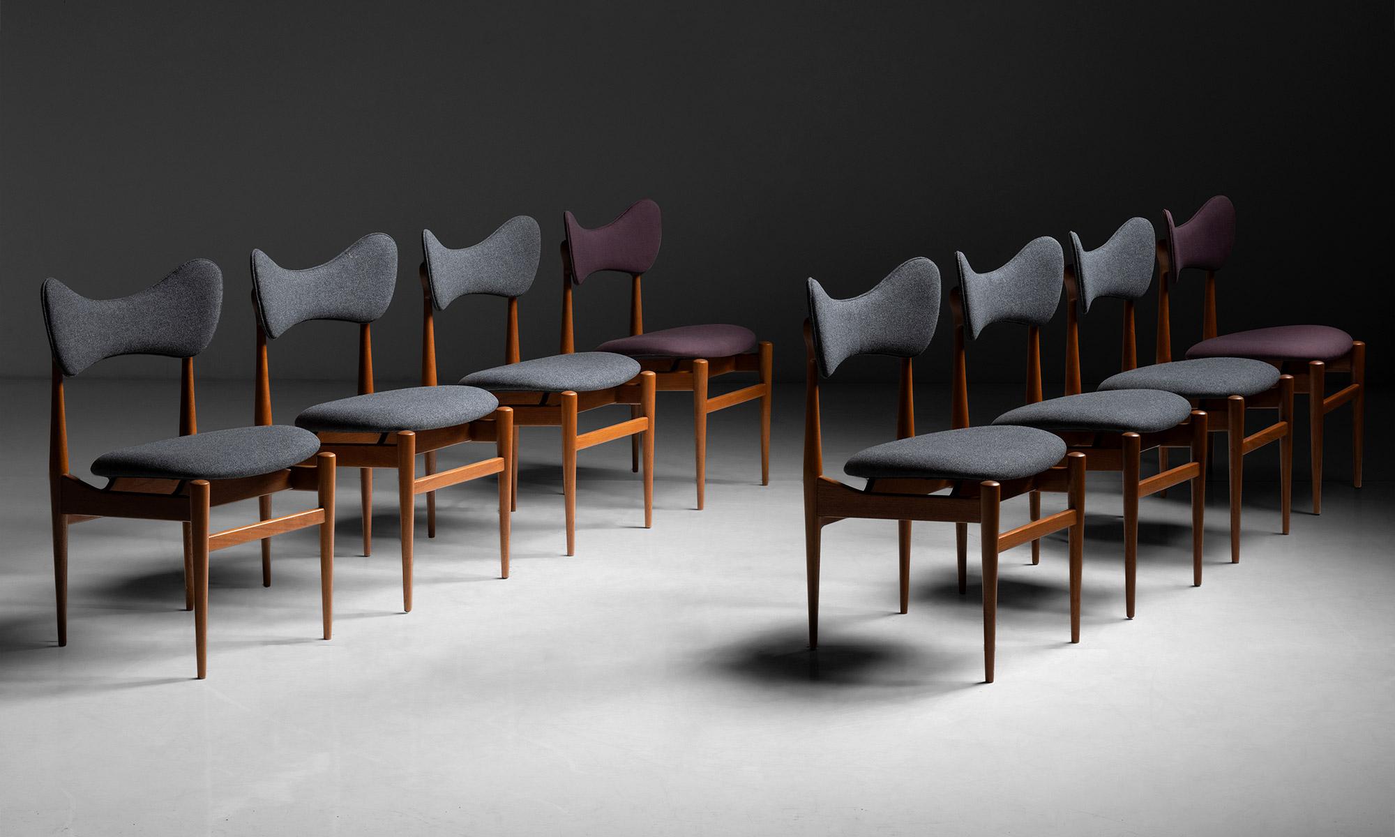 Set of '8' Butterfly Dining Chairs by Inge and Luciano Rubino, Italy ...