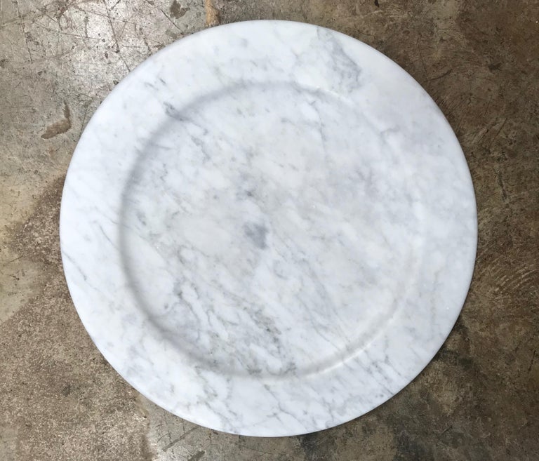 Set of 8 Carrara Marble Dinner Plates or Plate, Italy at 1stDibs ...