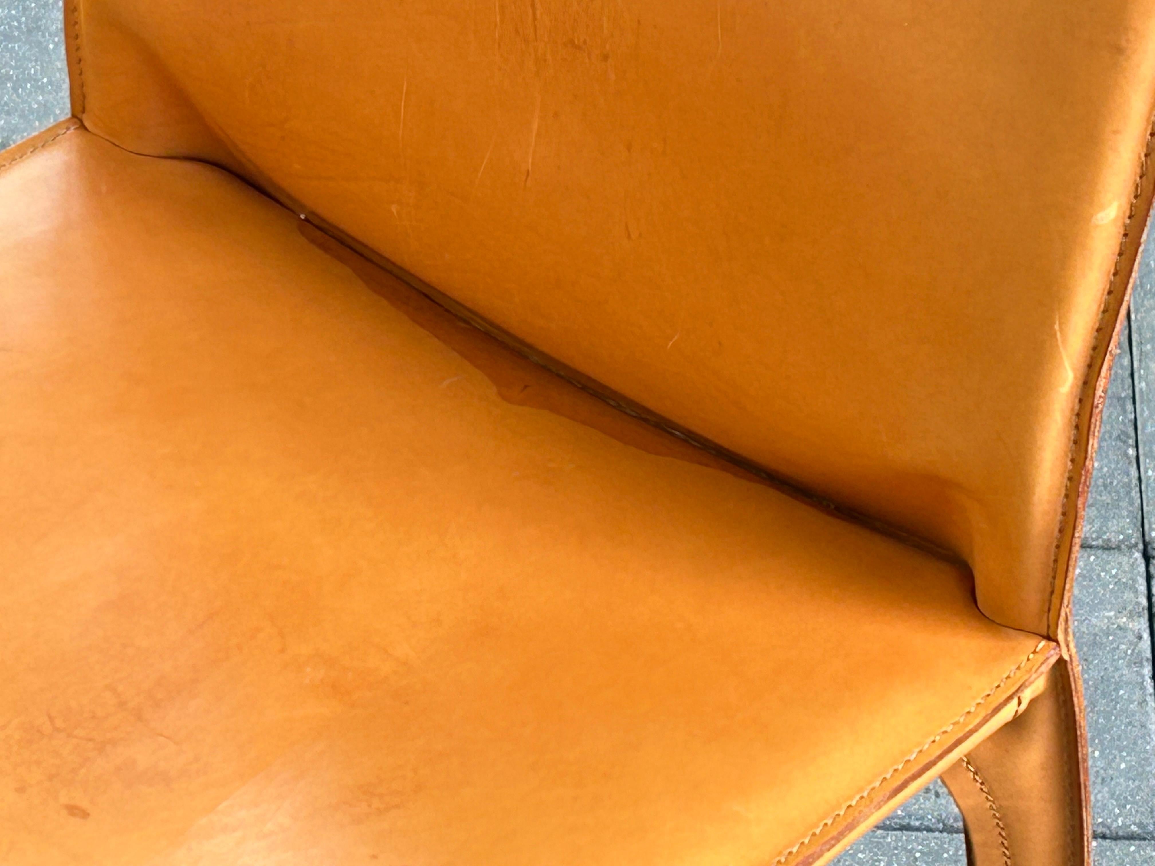 Set of 8 Cassina Cab Chairs Designed by Mario Bellini 1978 in Natural ...