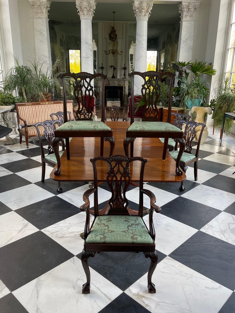 Set of 8 Chippendale Chairs For Sale at 1stDibs