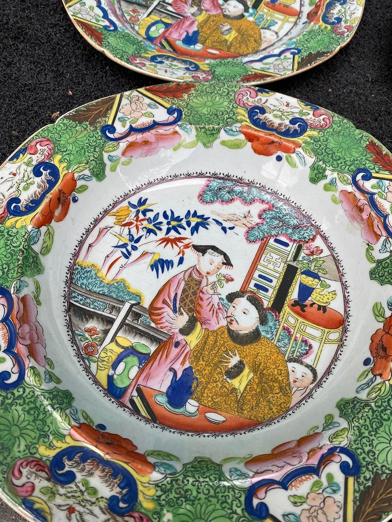 Set of 8 Early 19th Century English Mason's Enameled Ironstone China in ...