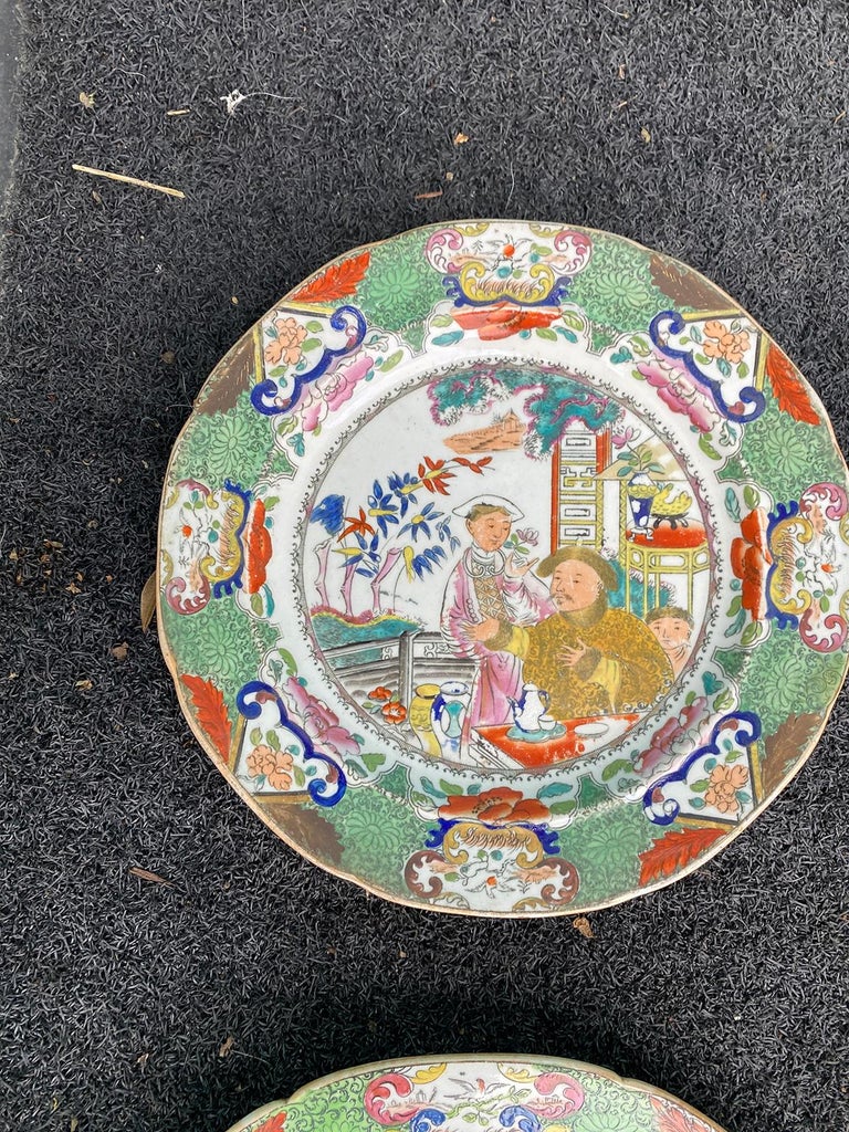 Set of 8 Early 19th Century English Mason's Enameled Ironstone China in ...