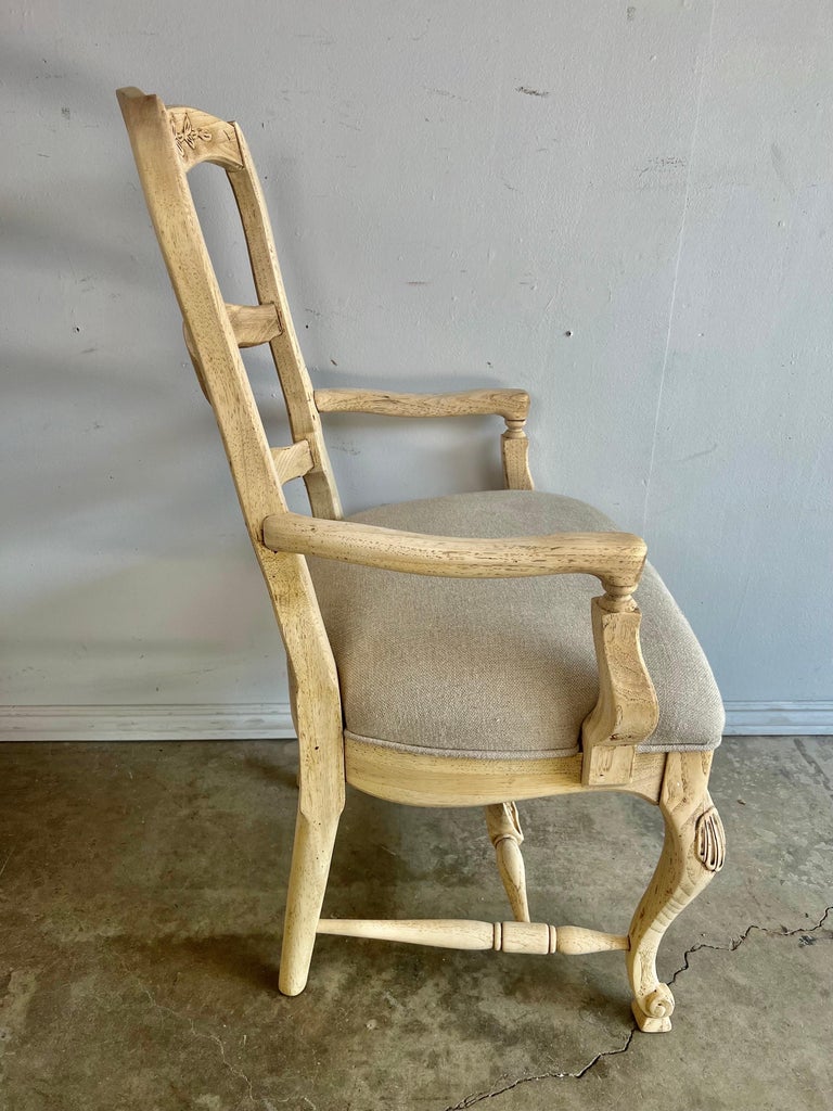 Set of 8 French Ladderback Dining Chairs at 1stDibs
