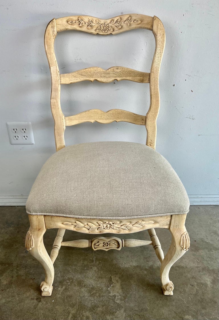 Set of 8 French Ladderback Dining Chairs at 1stDibs