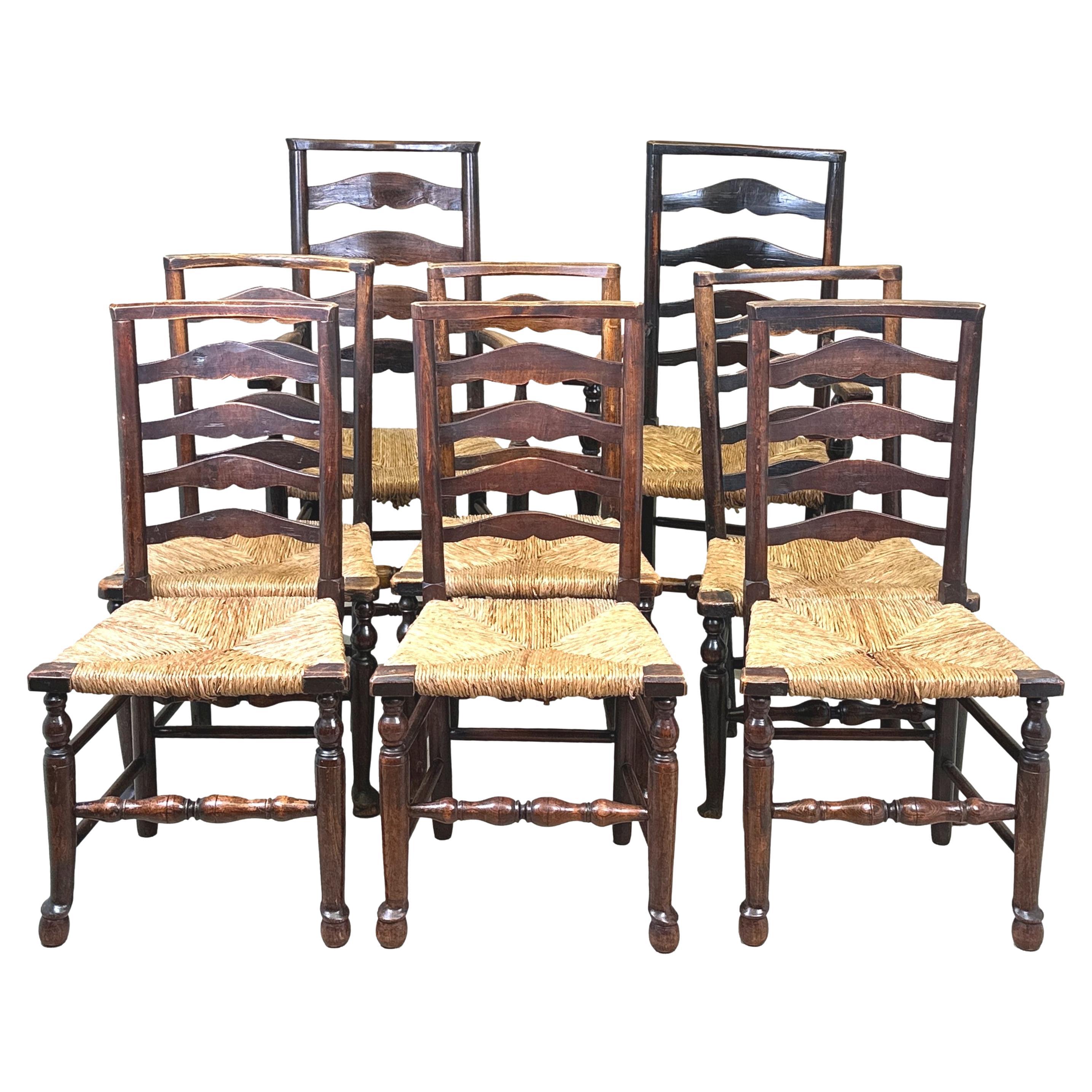 Set of 8 Georgian Dining Chairs at 1stDibs