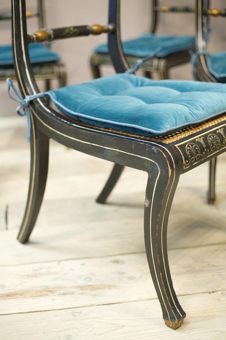 Set of 8 Georgian Regency Period Dining Chairs For Sale at 1stDibs