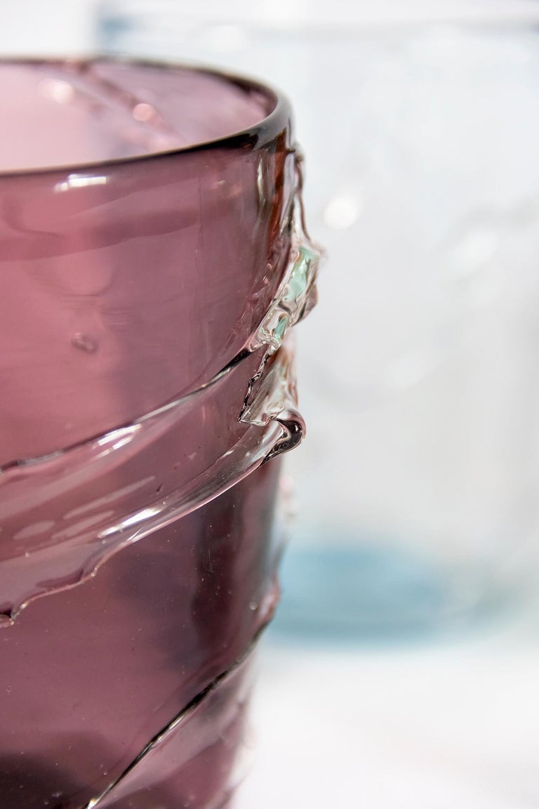 Set of 8 Italian Handmade Murano Glasses For Sale at 1stDibs