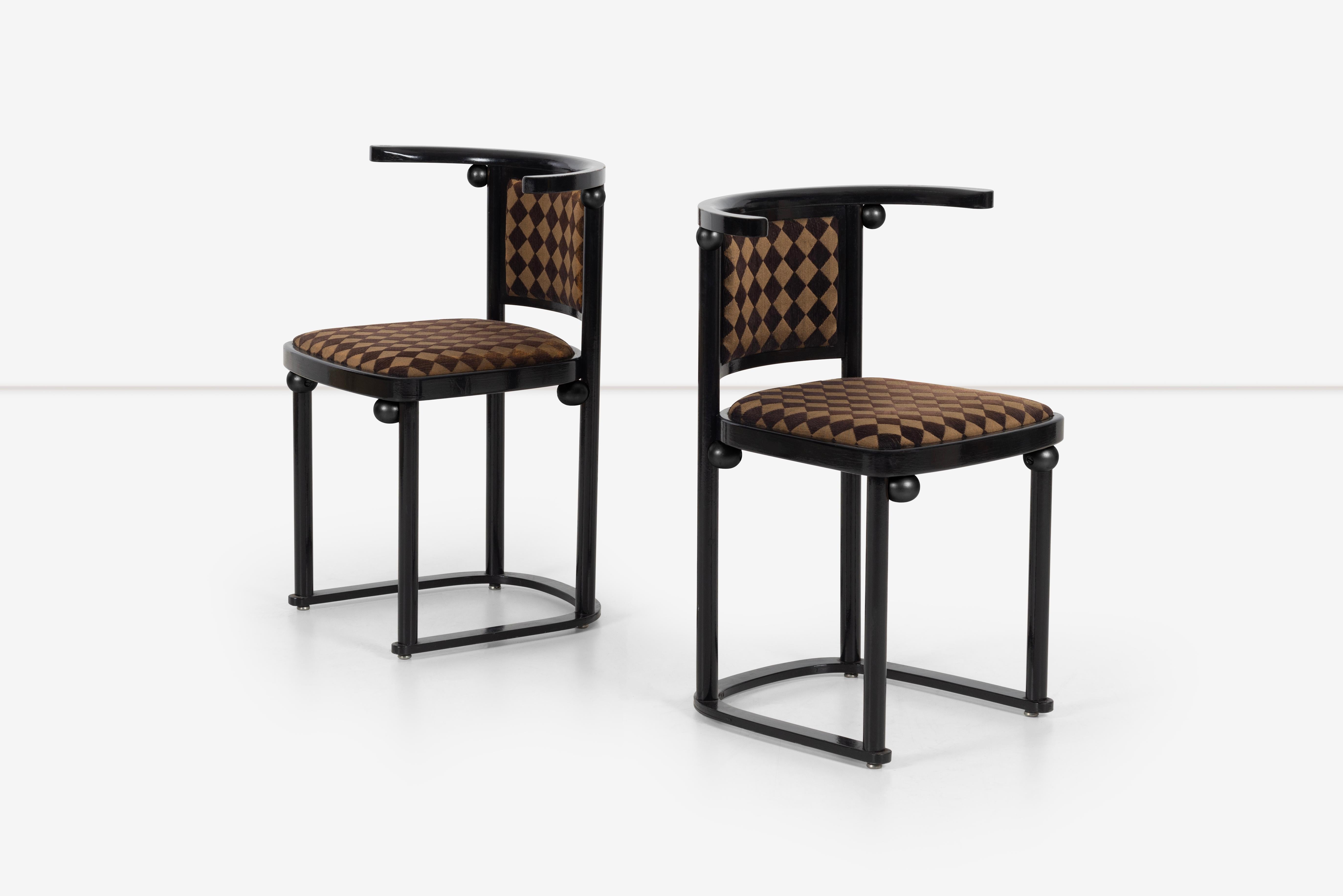 Set of 8 Josef Hoffmann Fledermaus Dining Chairs at 1stDibs