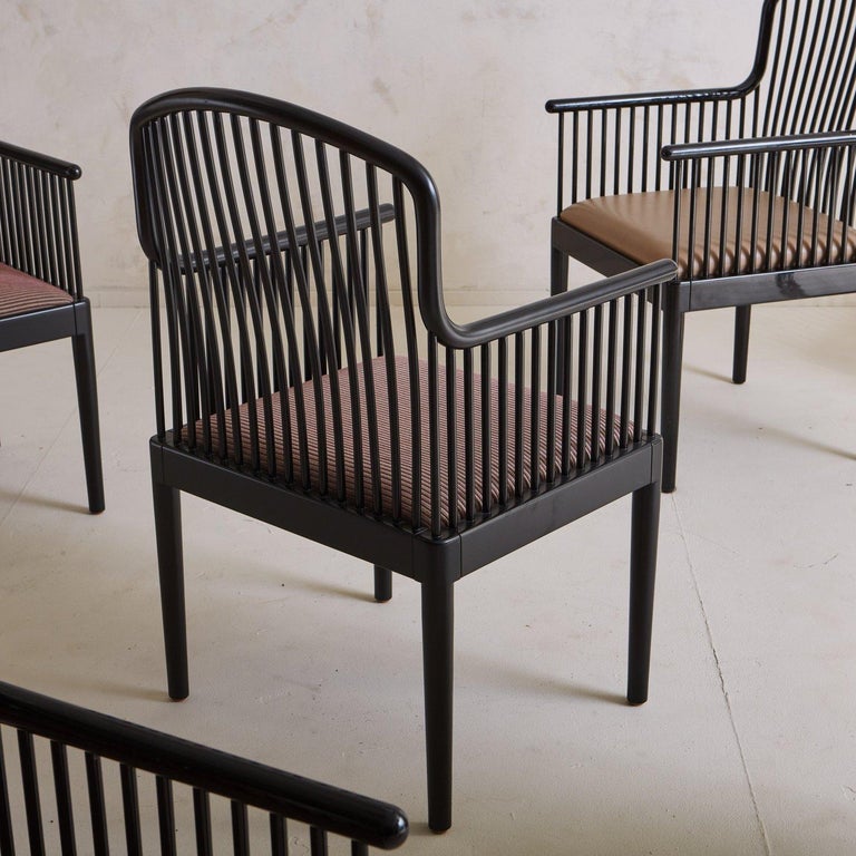 Set of 8 Lacquered Andover Dining Chairs by Davis Allen for Stendig ...