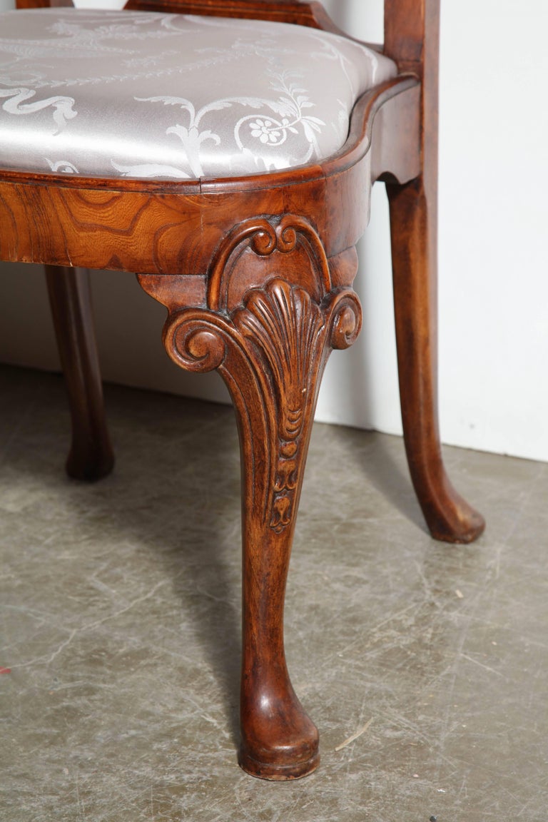 Set of Eight Queen Anne Style Dining Chairs at 1stDibs