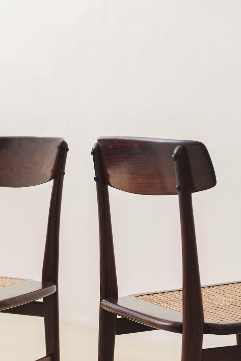 Set of 8 Rosewood ‘Lucio' Chairs, Sergio Rodrigues, 1956, Brazilian ...