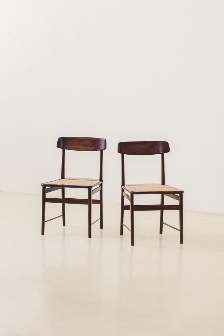 Set of 8 Rosewood ‘Lucio' Chairs, Sergio Rodrigues, 1956, Brazilian ...