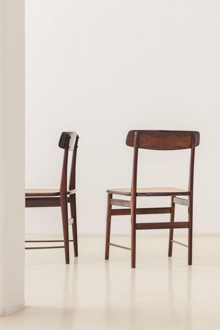 Set of 8 Rosewood ‘Lucio' Chairs, Sergio Rodrigues, 1956, Brazilian ...