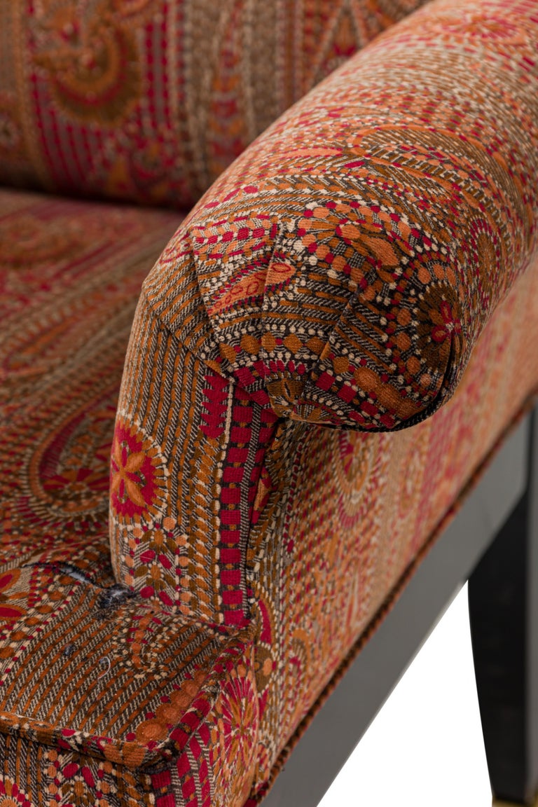 Set of 8 Russian Lacquered, Bronze Mounted and Red Upholstered Dining ...
