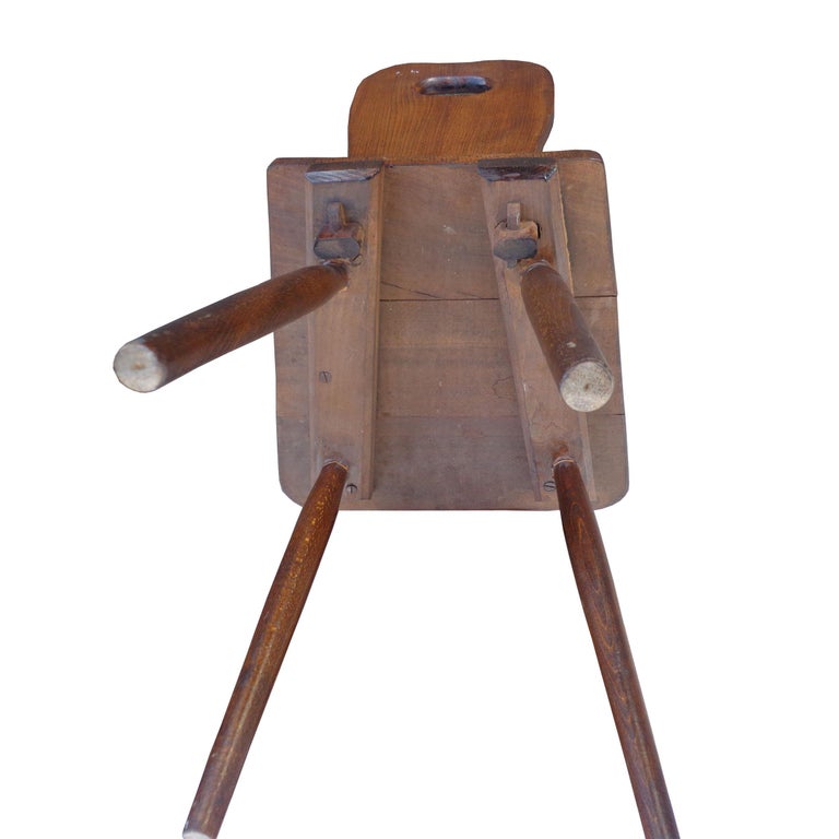 Set of 8 Rustic Brutalist Scandinavian Dining Chairs Attributed to Uno ...