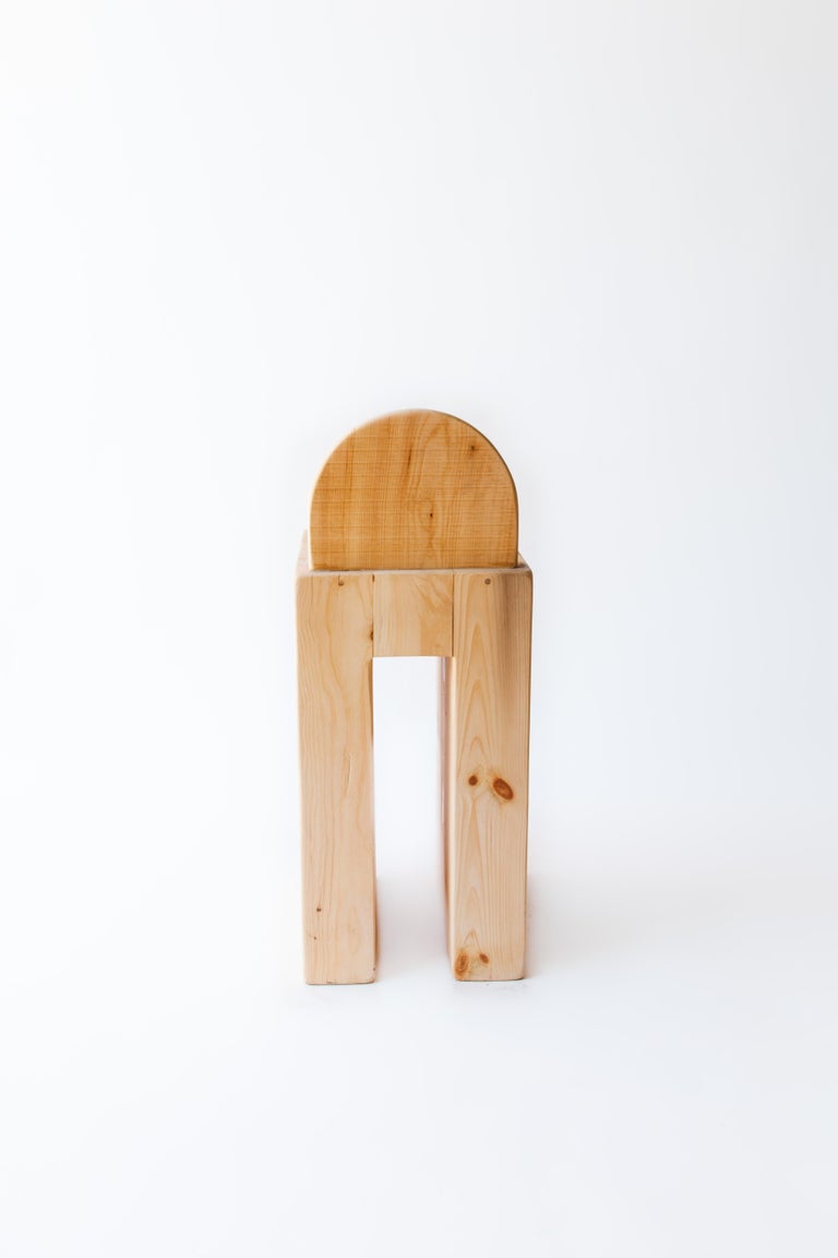 Set of 8 Rustic Solid Pine Barstools For Sale at 1stDibs | pine bar stools