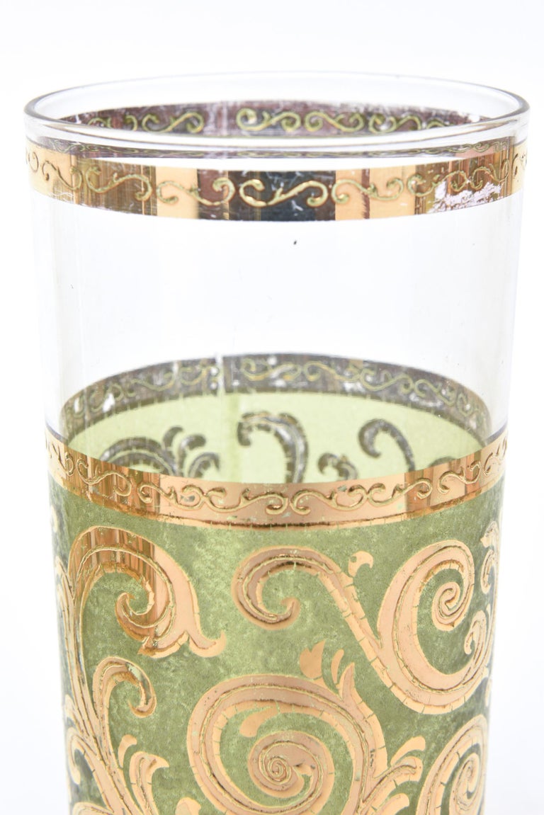 Culver Mid-Century Modern Signed Highballs Glass Barware Mid-Century ...