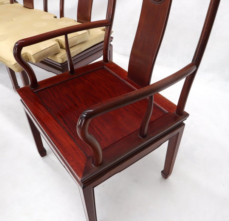Set of 8 Solid Rosewood High Quality Chinese Asian Dining Room Chairs ...