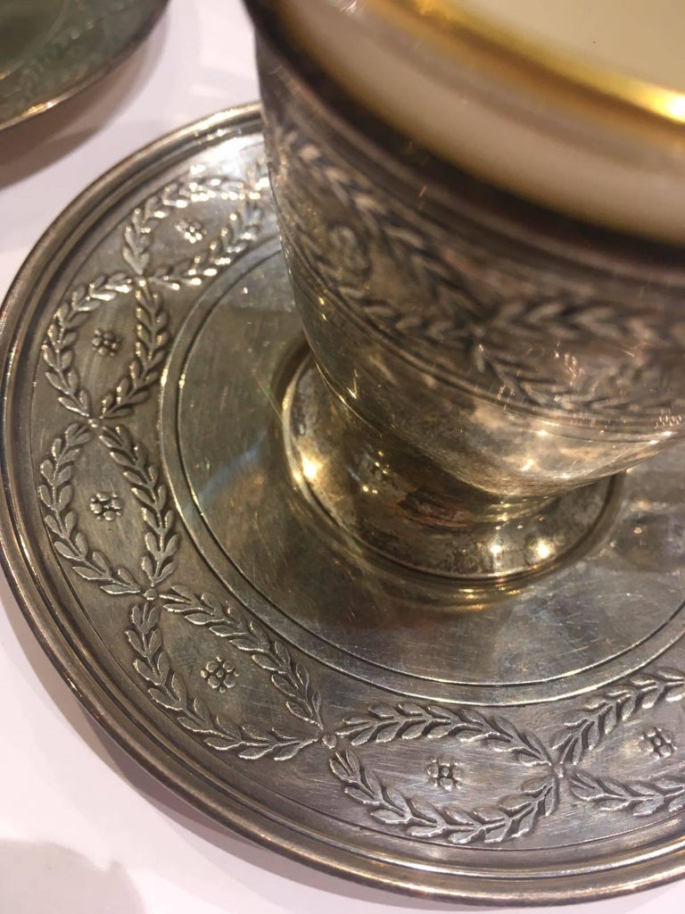 Set of Eight Sterling Silver Tiffany, Lenox Porcelain and Accompanying ...