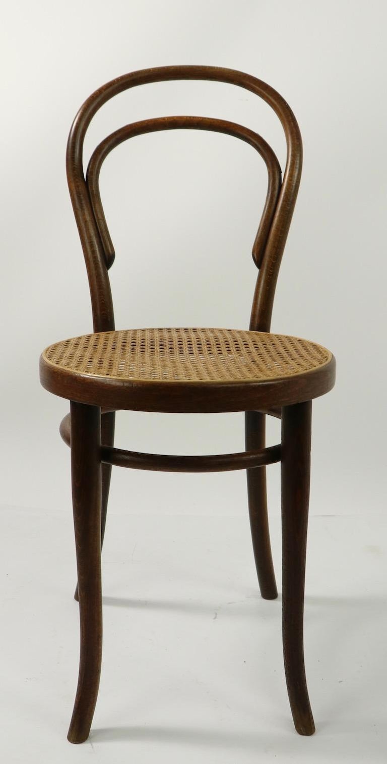Set of 4 Thonet #14 Bistro Chairs at 1stDibs